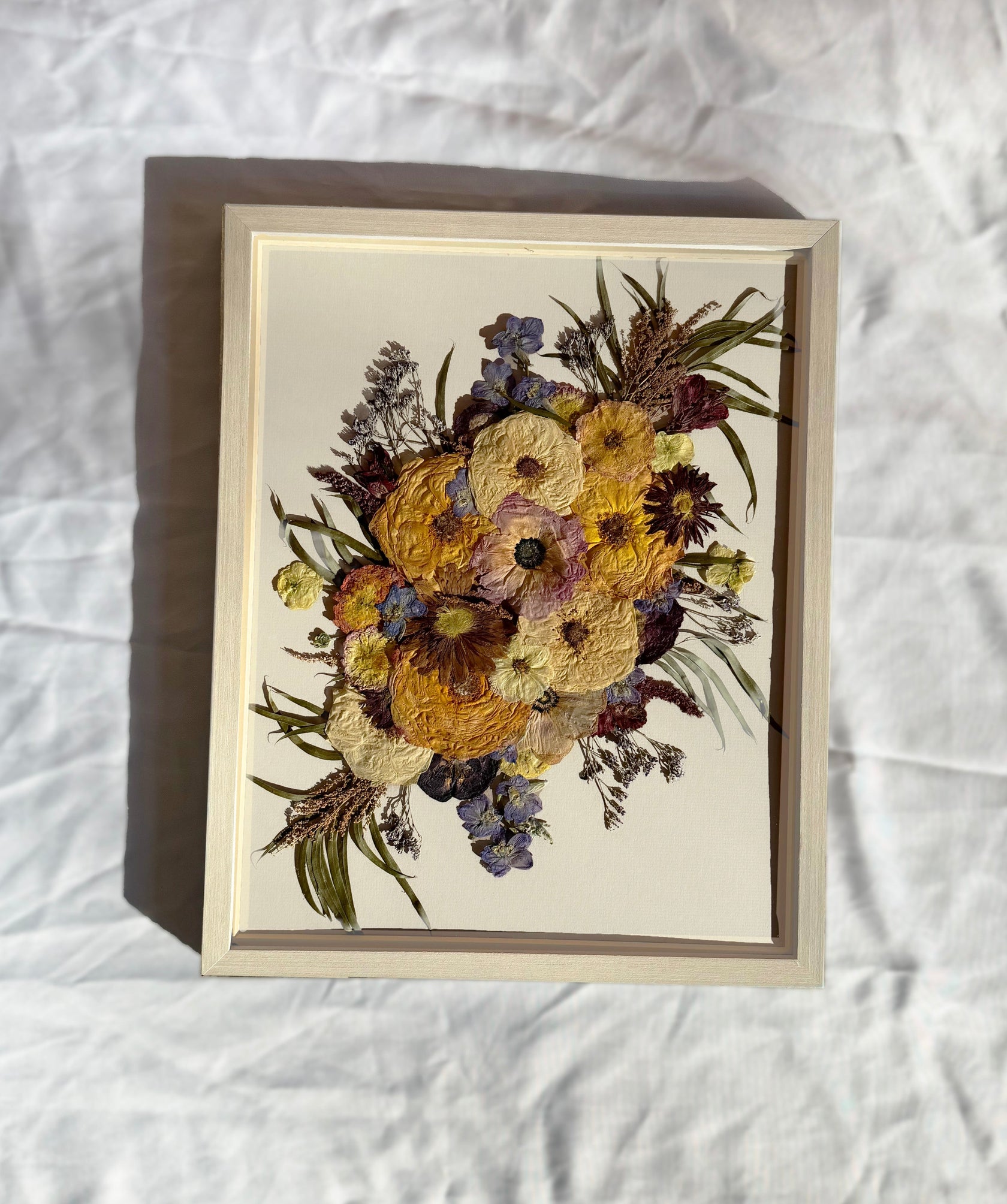 Pressed Flower Natural Wood Frame | Pressed & Framed Flower – Element ...