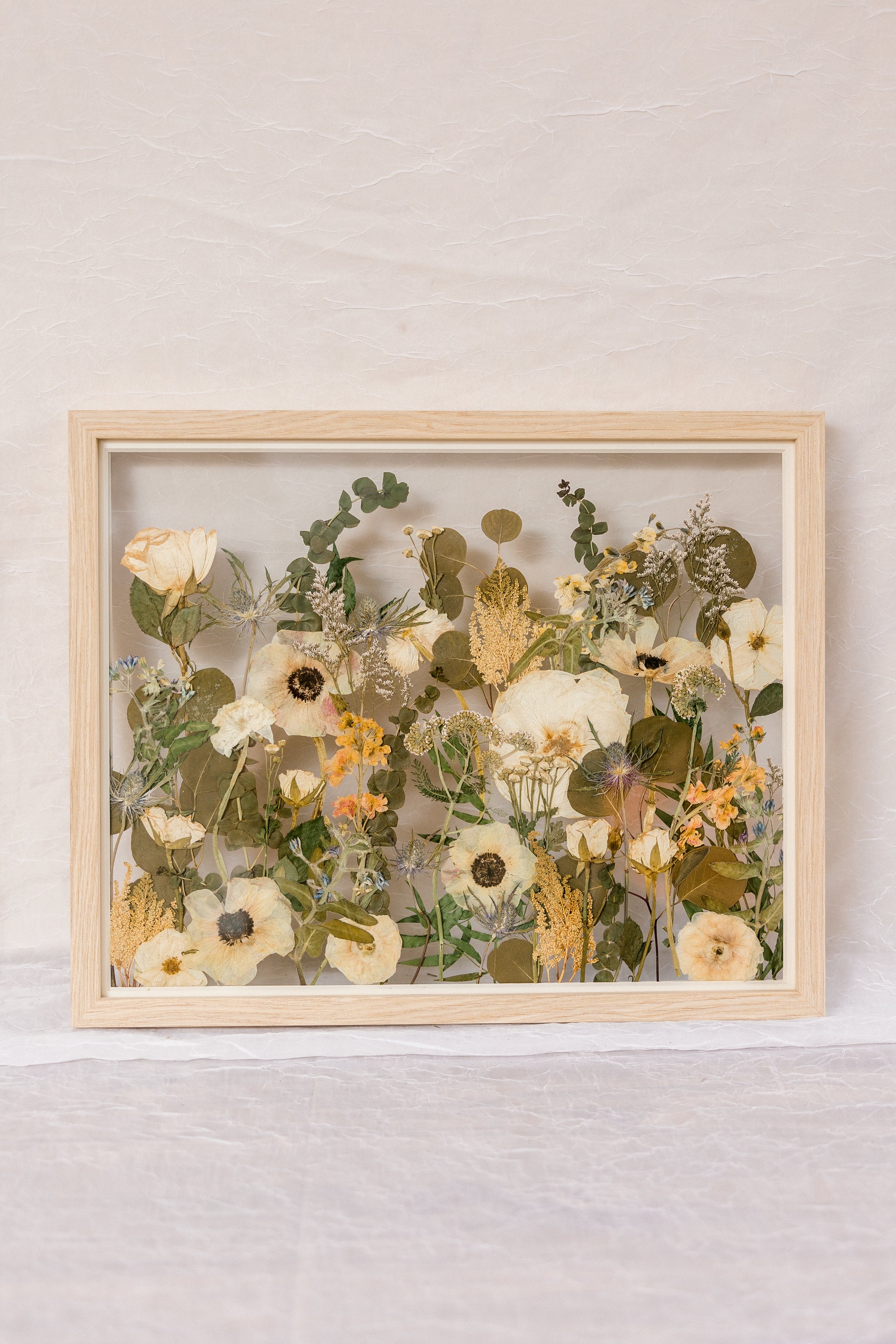 Pressed Flower Natural Wood Frame | Pressed & Framed Flower – Element ...